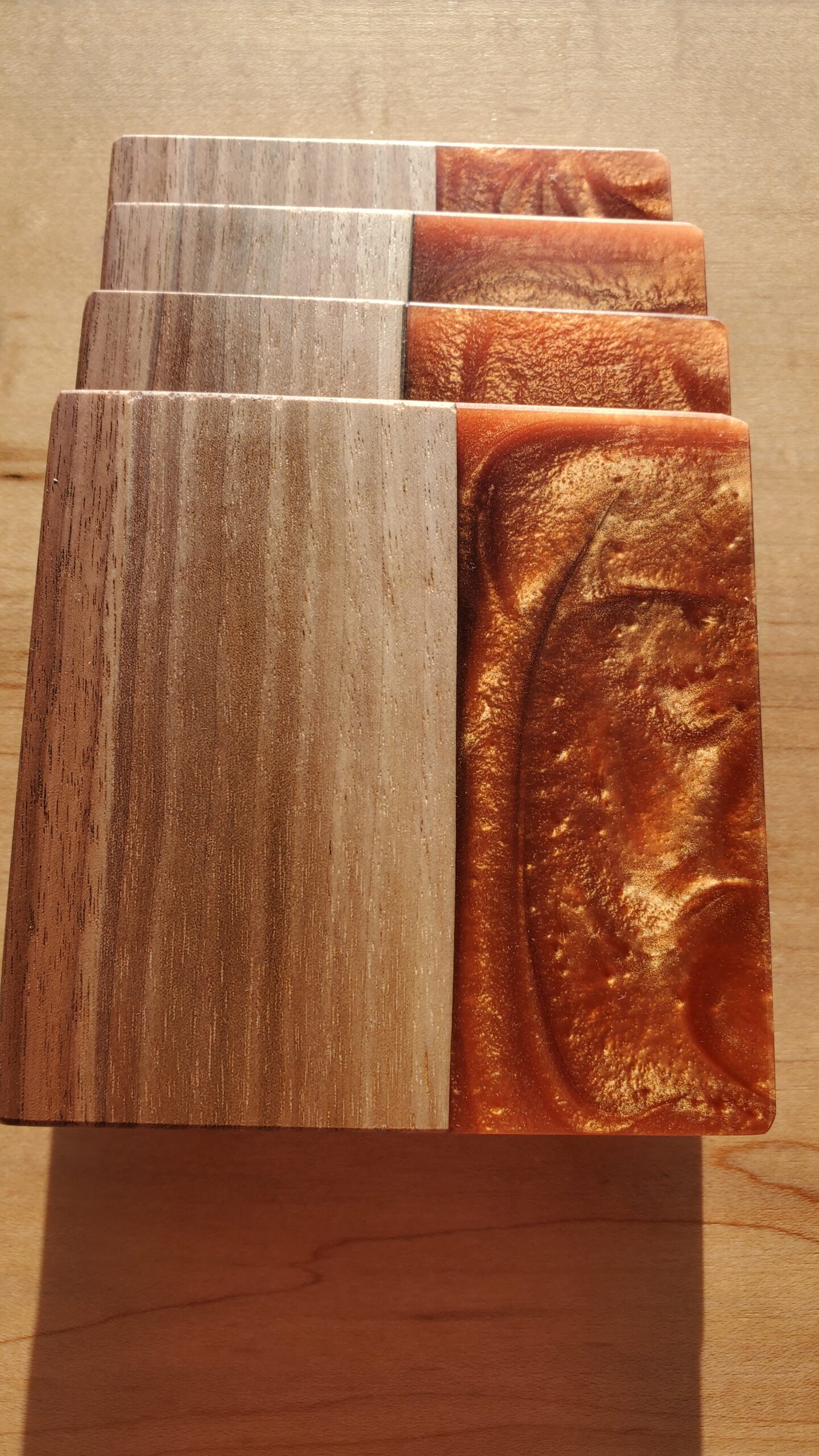 live edge and epoxy coasters – Prior’s Edge Creations